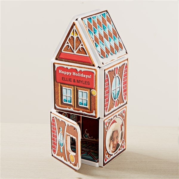 Custom Photo Magnetic Tiles - Gingerbread House