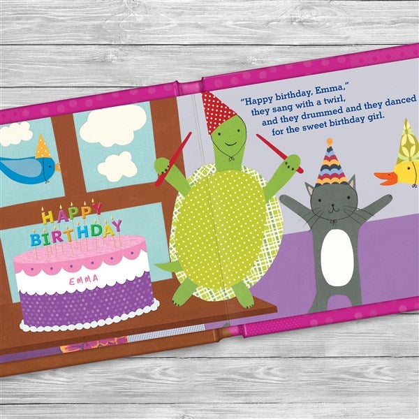 Baby's First Birthday Personalized Board Book - Pink