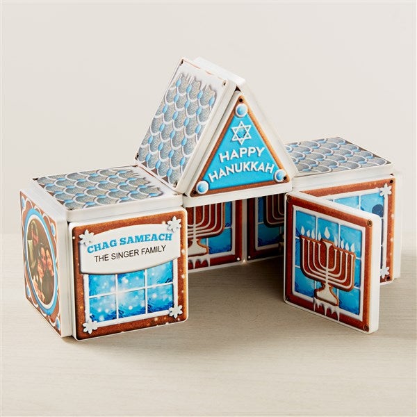 Custom Photo Magnetic Tiles - Hanukkah House