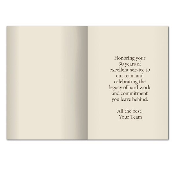 My Retirement Personalized Greeting Card