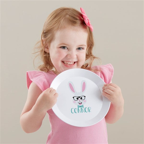 Build Your Own Easter Bunny Personalized Boys Plate