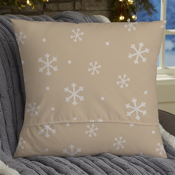 Gingerbread Family Personalized Throw Pillow