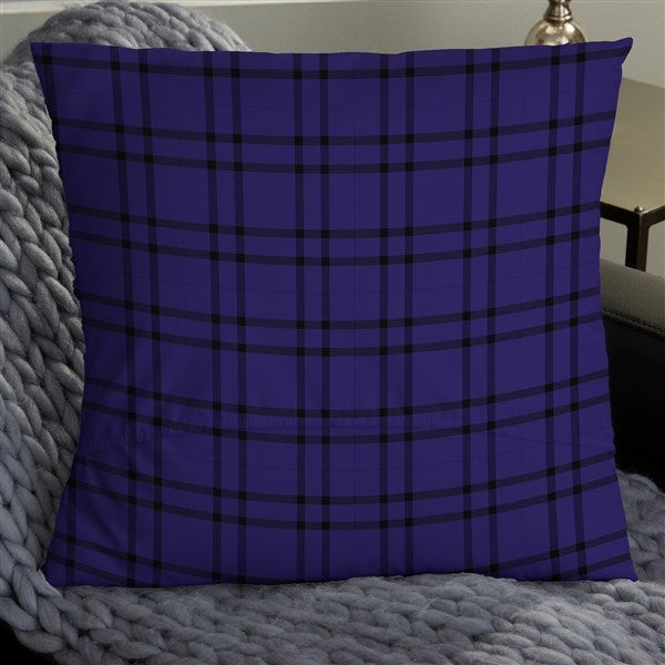NFL Baltimore Ravens Plaid Personalized Throw Pillow
