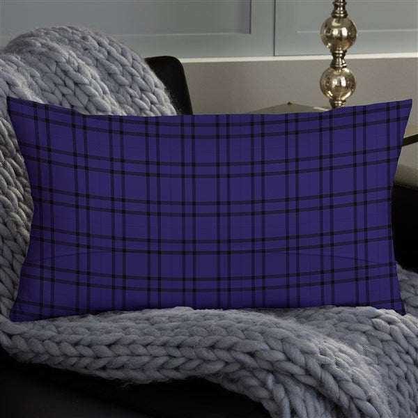 NFL Baltimore Ravens Plaid Personalized Throw Pillow