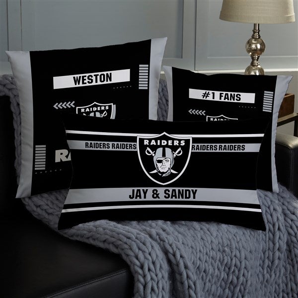 NFL Las Vegas Raiders Classic Personalized Throw Pillow