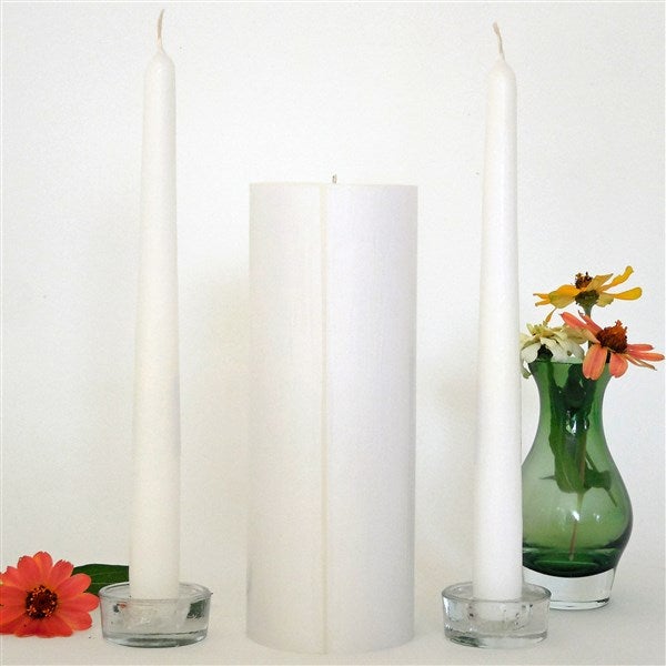 Personalized Monogram Wedding Unity Candle Set