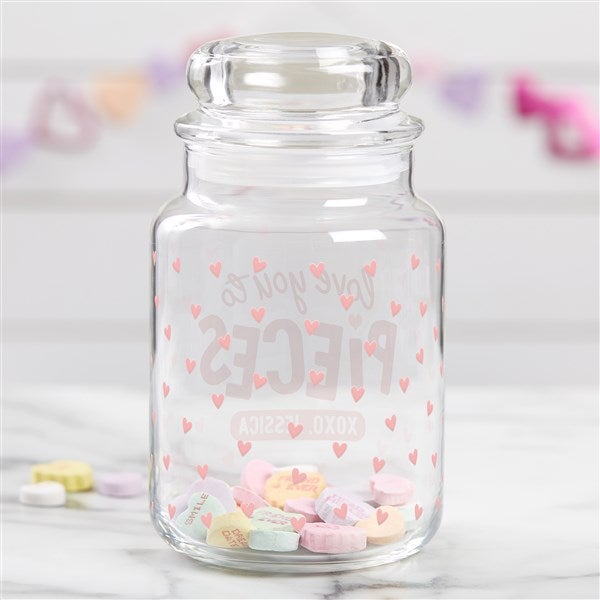 Love You to Pieces Personalized Candy Jar