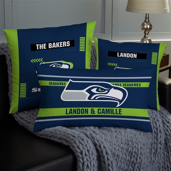 NFL Seattle Seahawks Classic Personalized Throw Pillow