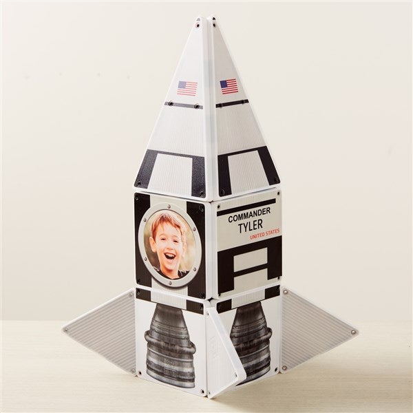 Custom Photo Magnetic Tiles - Rocket Ship