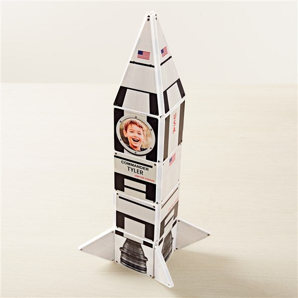 Custom Photo Magnetic Tiles - Rocket Ship