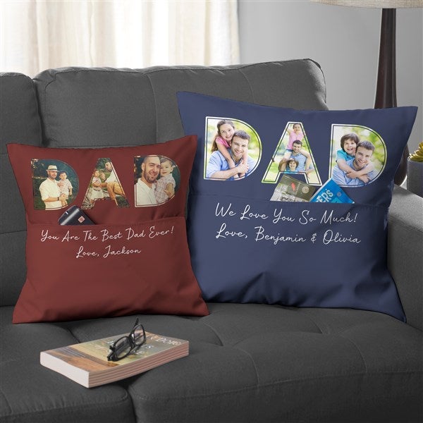 Memories With Dad Personalized Photo 14" Pocket Pillow