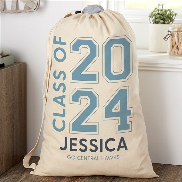 Collegiate Year Personalized Graduation Laundry Bag