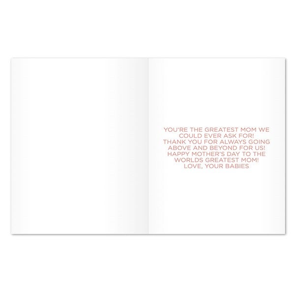 Blooming Heart Personalized Oversized Greeting Card