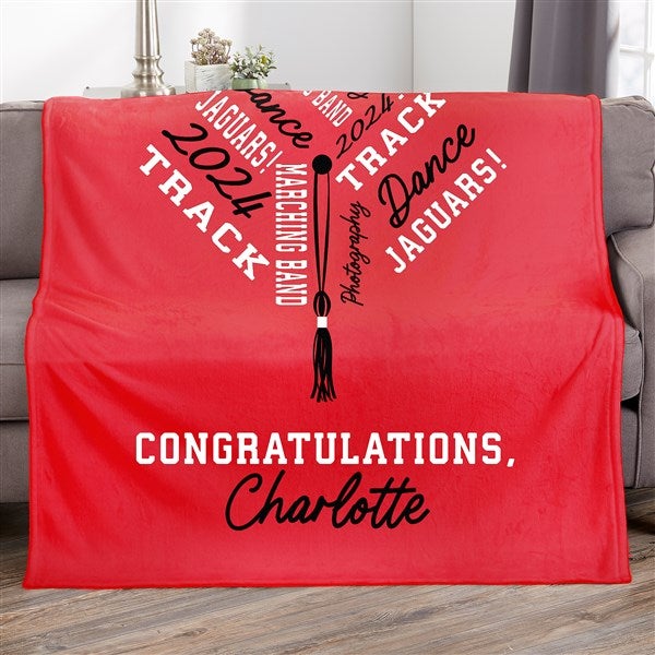 Repeating School Memories Personalized Blanket