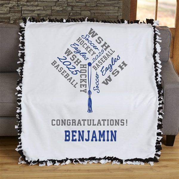 Repeating School Memories Personalized Blanket