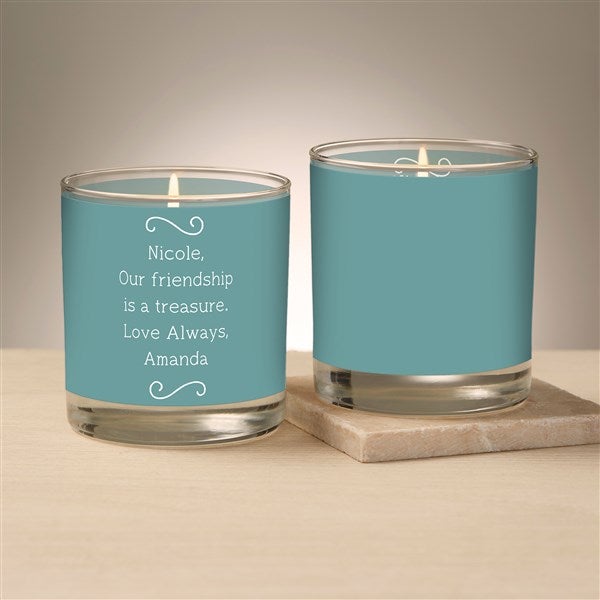 Write Your Own Personalized Glass Candle