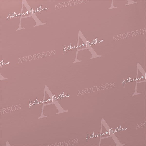 Simply Us Personalized Wrapping Paper