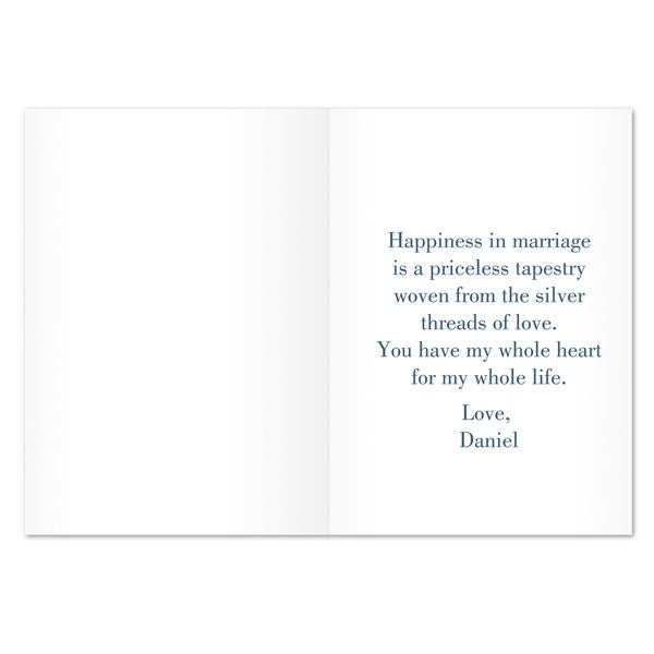 Eternal Love Personalized Anniversary Greeting Card