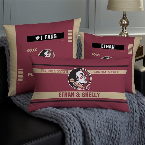 NCAA FSU Seminoles Classic Personalized Throw Pillow