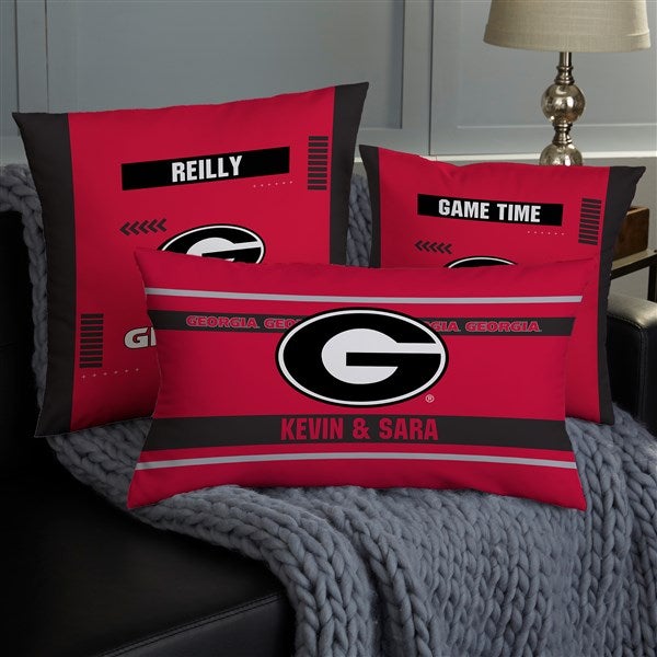 NCAA Georgia Bulldogs Classic Personalized Throw Pillow