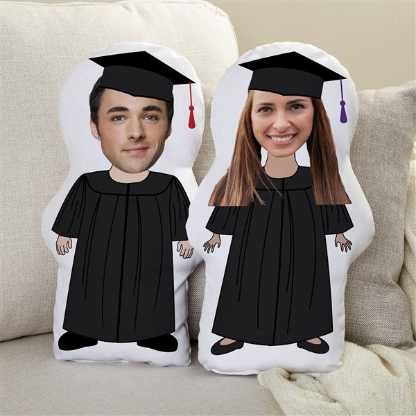 Personalized Graduation Photo Character Pillow