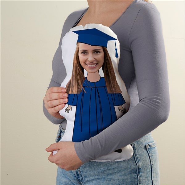 Personalized Graduation Photo Character Pillow