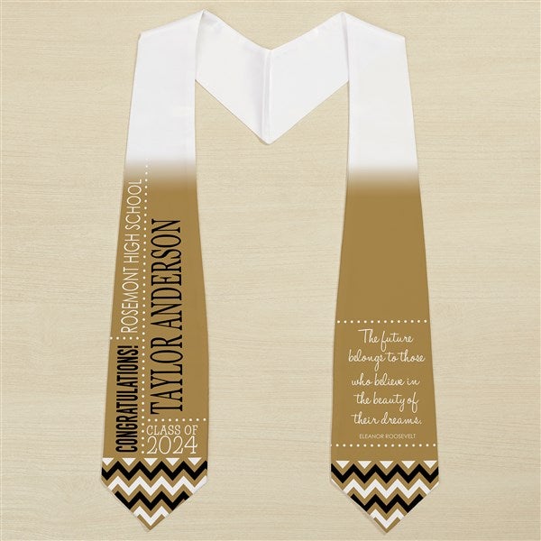 Personalized Graduation Stole - School Memories