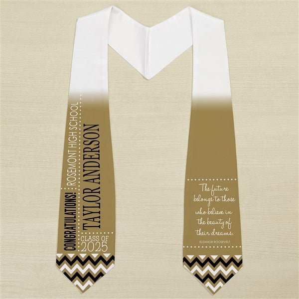 Personalized Graduation Stole - School Memories