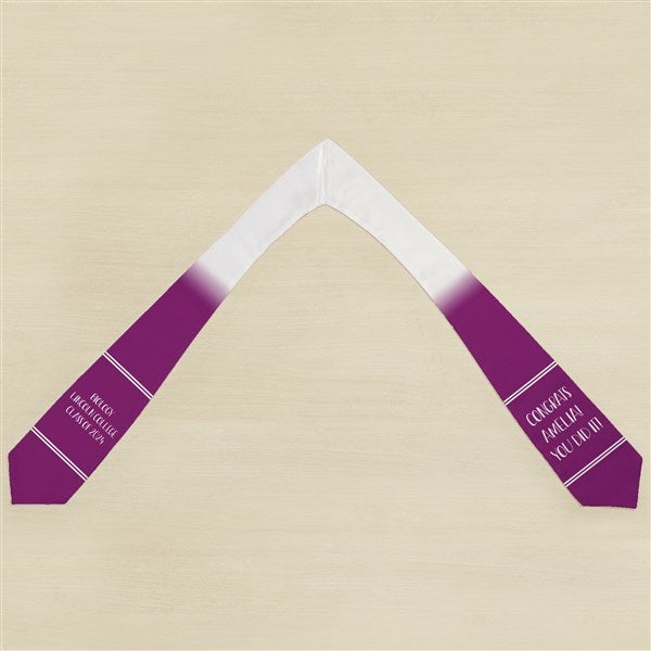 Write Your Own Personalized Graduation Stole