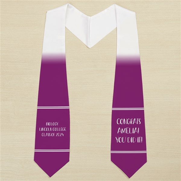 Write Your Own Personalized Graduation Stole