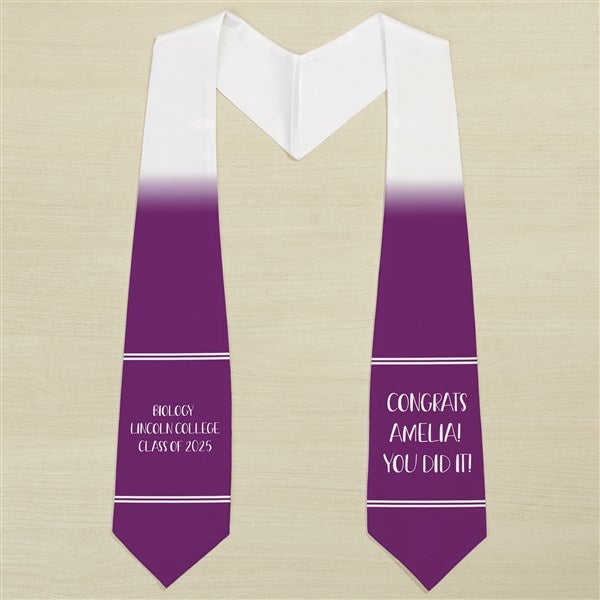 Write Your Own Personalized Graduation Stole