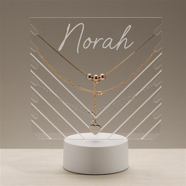 Personalized Acrylic LED Necklace Holder