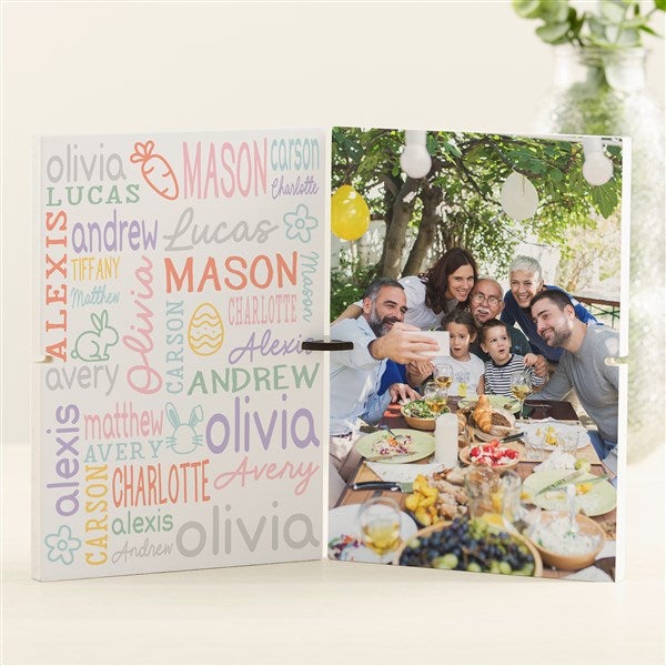 Easter Repeating Name Personalized Story Board Plaque