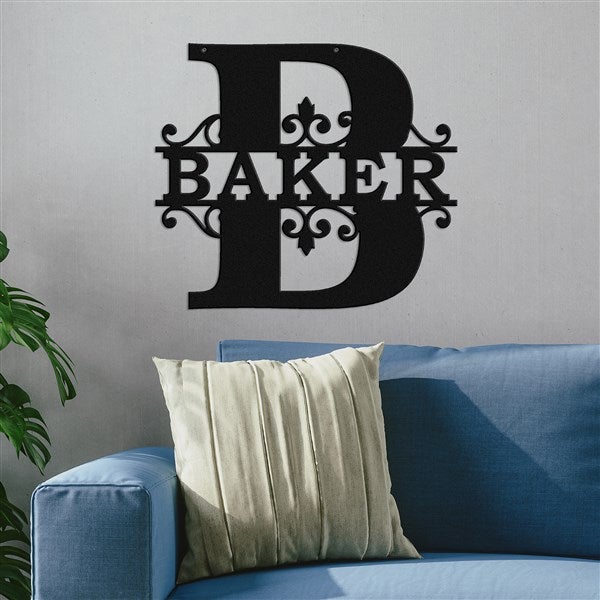 Personalized Split Letter Steel Sign