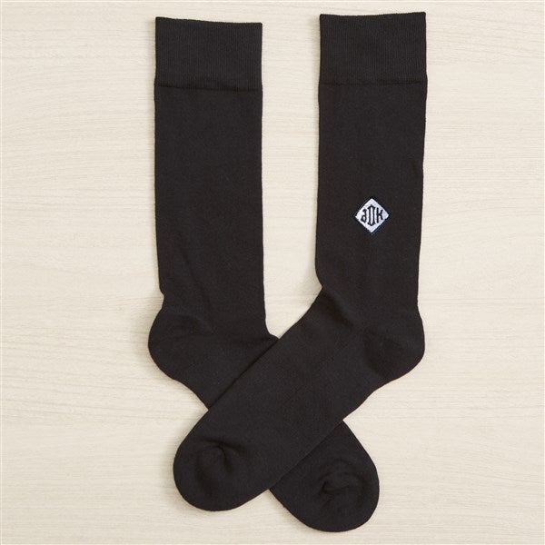 Diamond Monogram Embroidered Sock Set