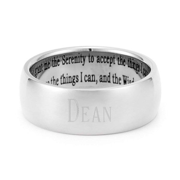 Men's Engravable Serenity Prayer Ring