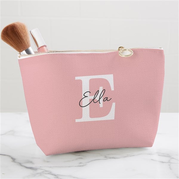Simple Signature Personalized Makeup Bag