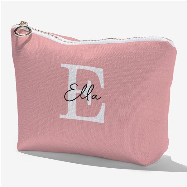 Simple Signature Personalized Makeup Bag