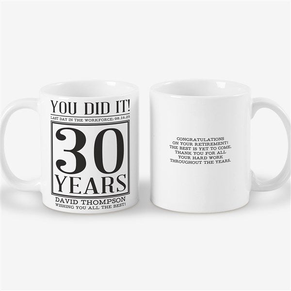 Officially Retired Personalized Coffee Mugs