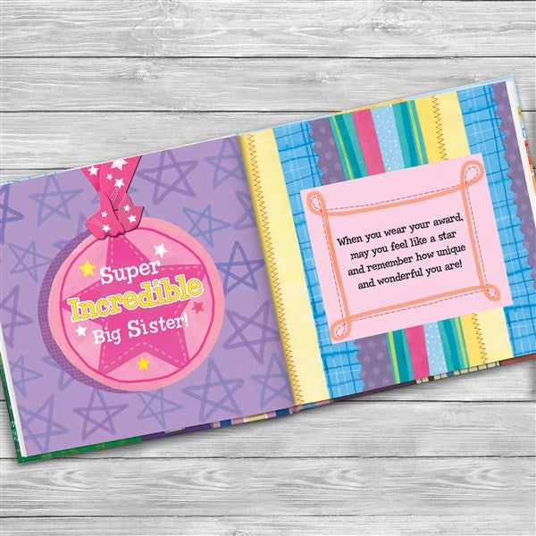 Super Incredible Big Sister Personalized Kids Story Book