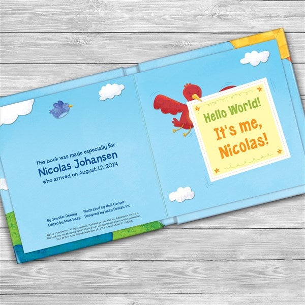 Hello World! Personalized Board Book - Blue