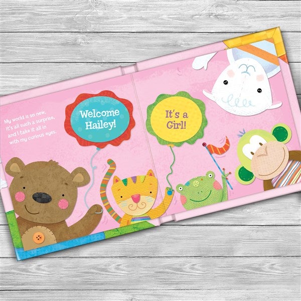 Hello World! Personalized Board Book - Pink