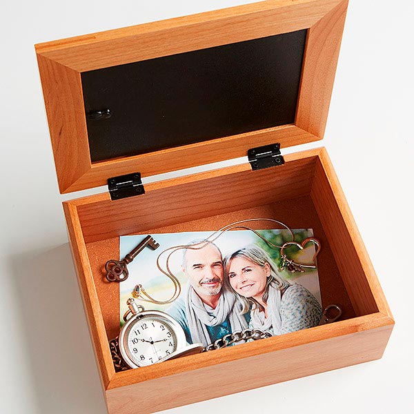 Personalized Wooden Photo Keepsake Box