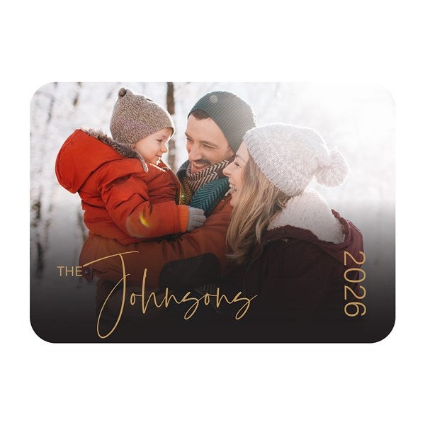 Holiday Cheer Personalized Photo Christmas Card