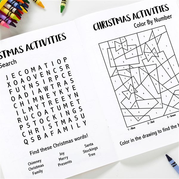 Christmas Characters Personalized Kids Coloring Book