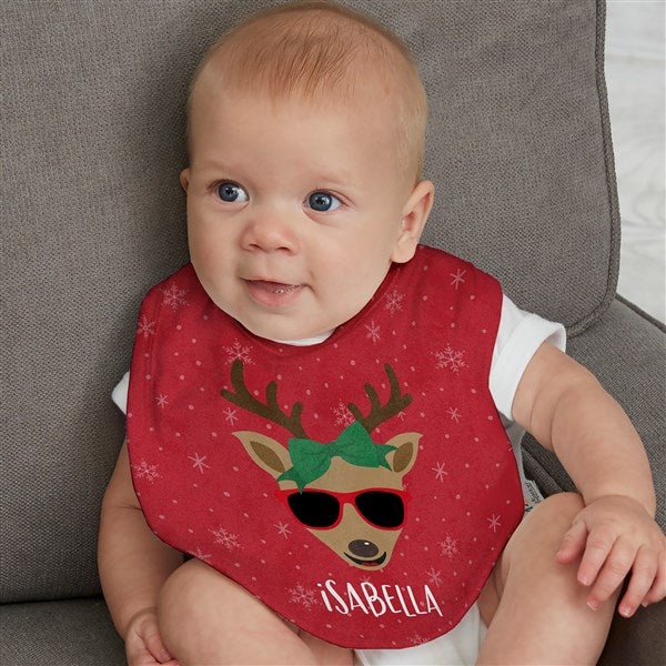 Build Your Own Reindeer Personalized Christmas Baby Bibs