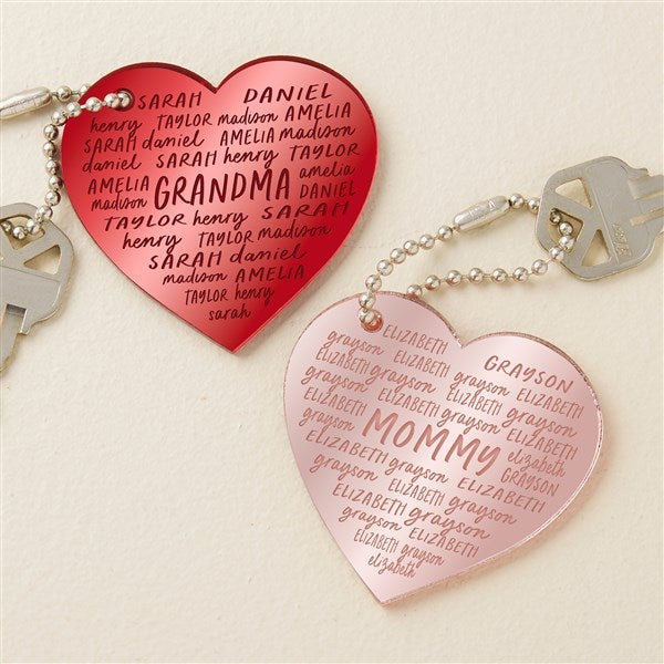 Grateful Heart Personalized Acrylic Keychain