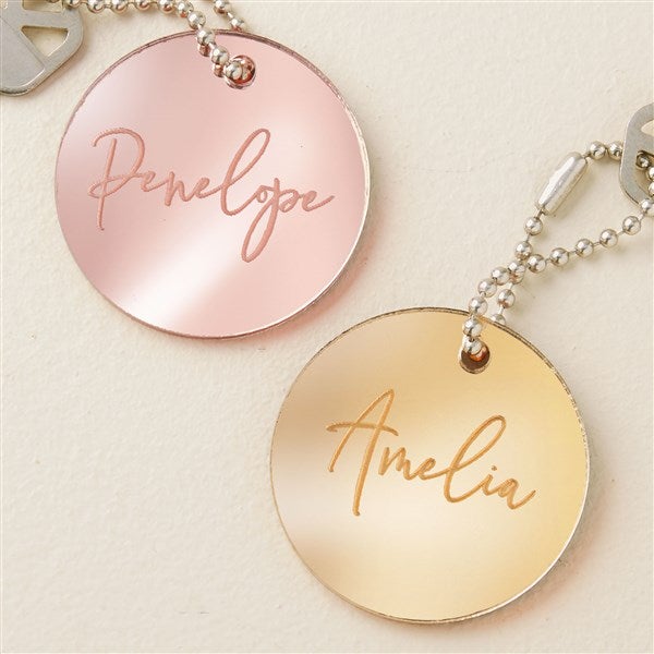 Trendy Script Personalized Acrylic Keychain