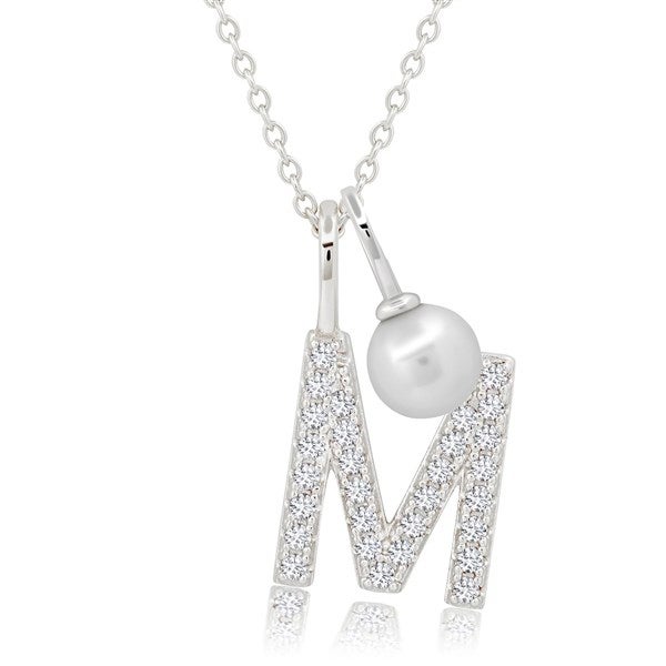 Personalized Initial & Birthstone Pendant Necklace