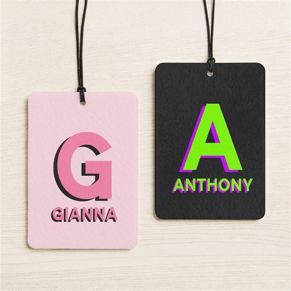 Shadow Name Personalized Car Air Freshener